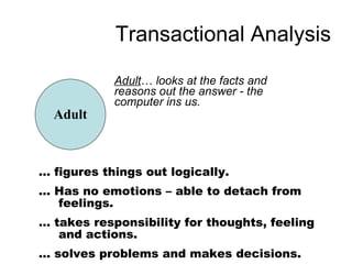 Unit vi transactional analysis | PPT