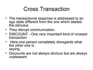 Unit vi transactional analysis | PPT