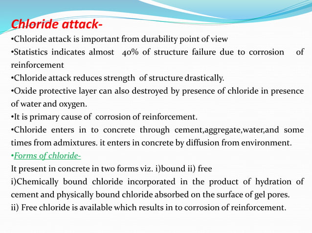 Chloride Attack In Concrete , Chloride attack of reinforced concrete ...