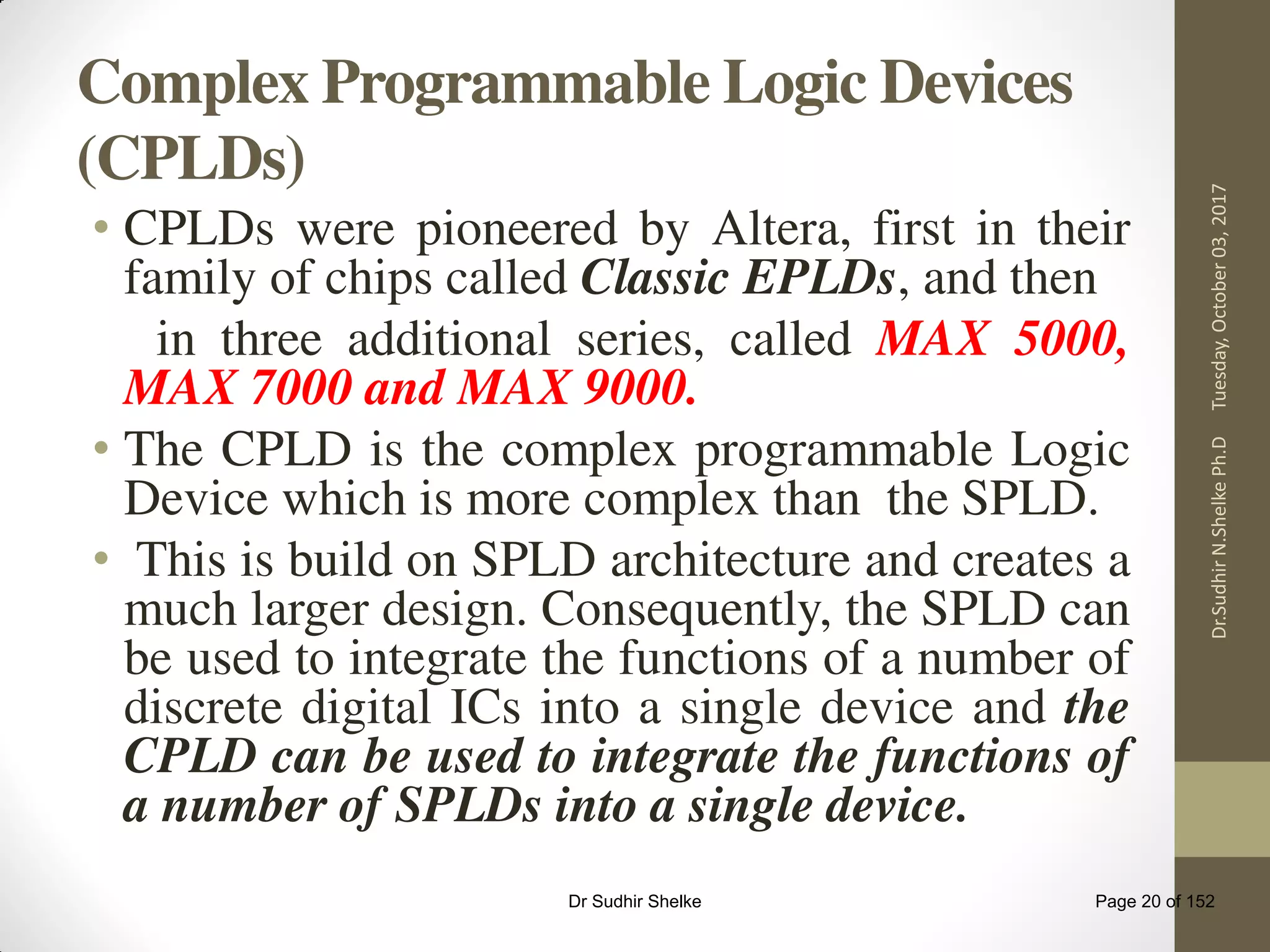 Unit VI CPLD-FPGA Architecture | PDF