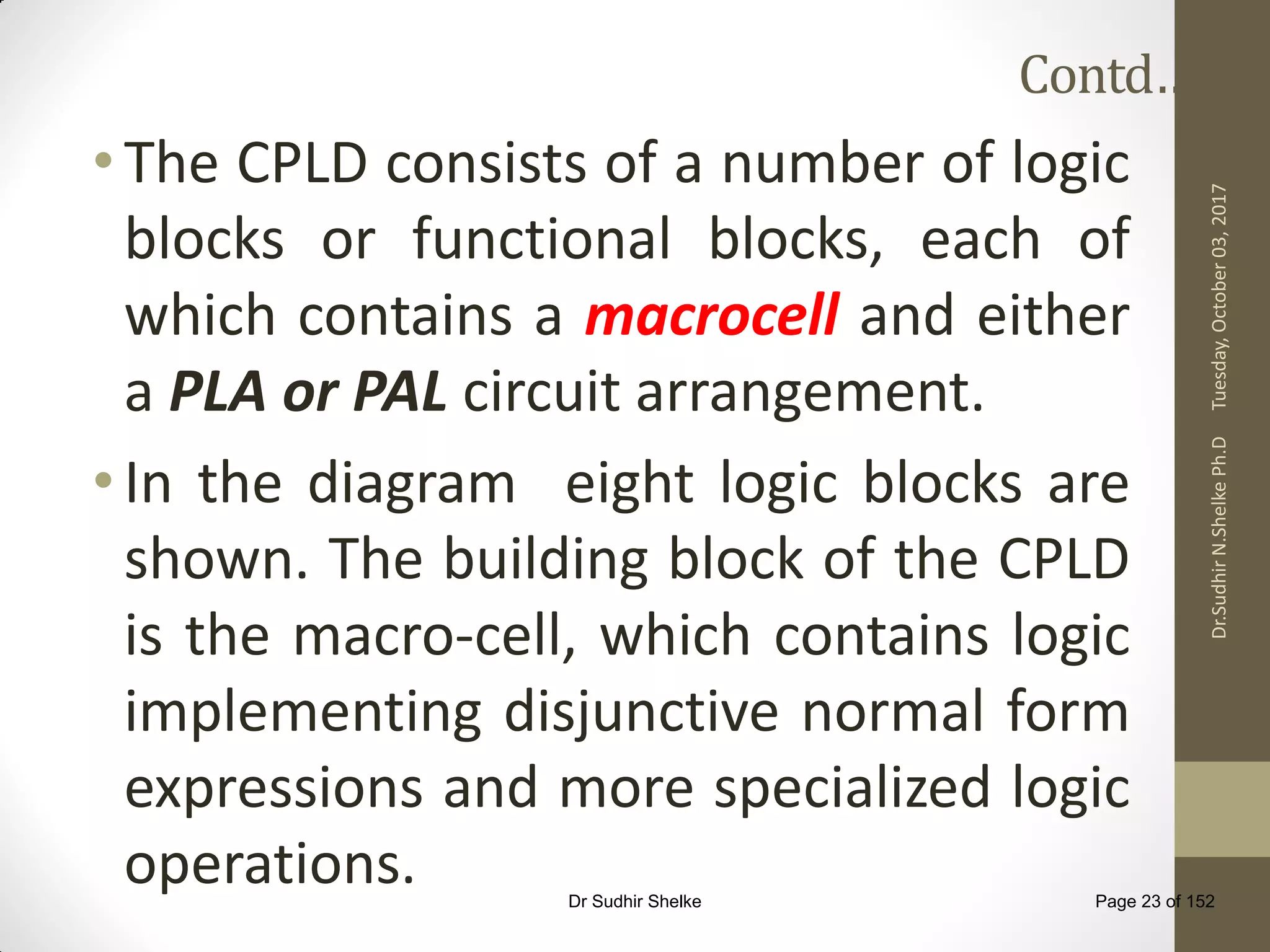 Unit VI CPLD-FPGA Architecture | PDF
