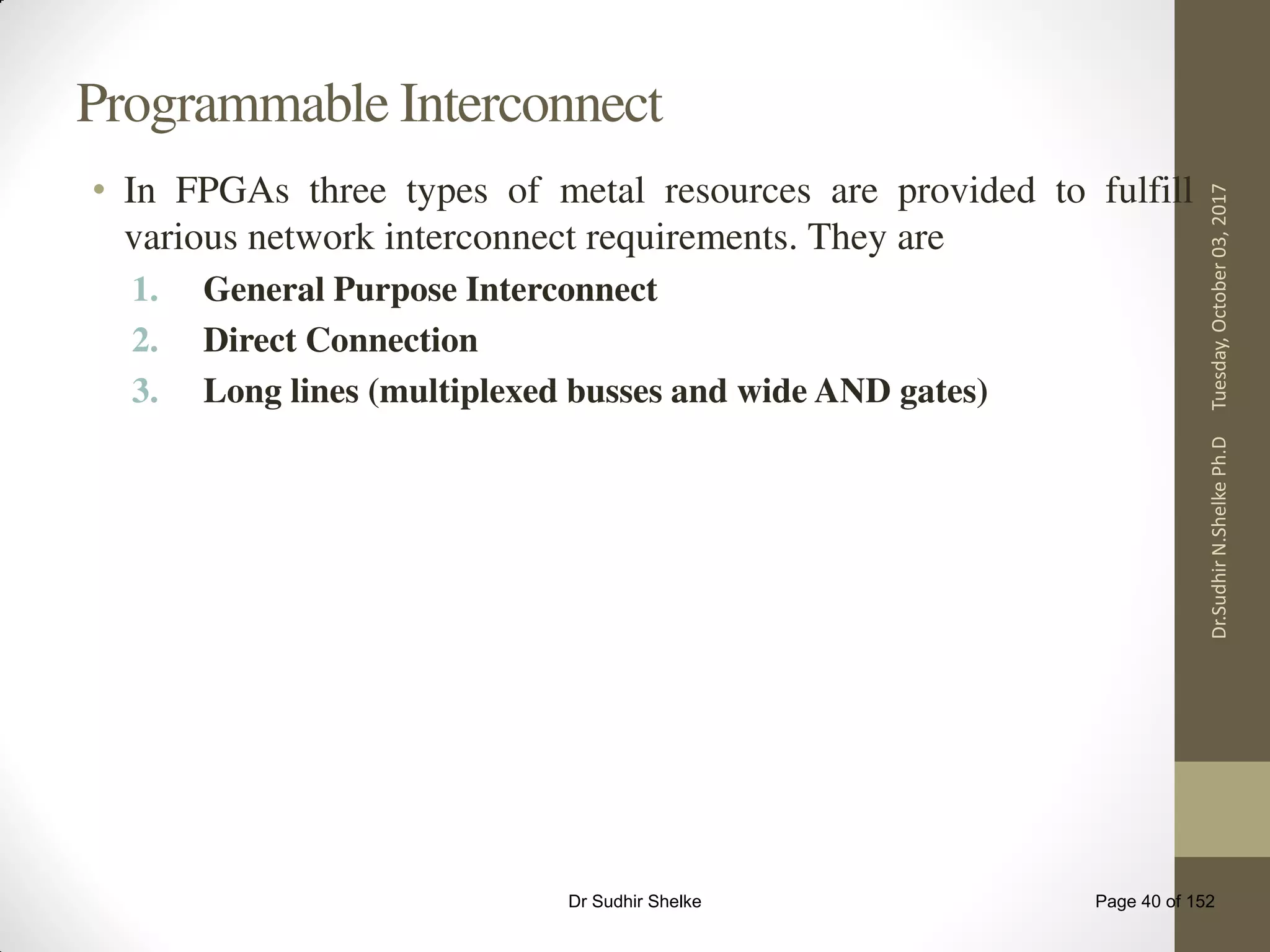 Unit VI CPLD-FPGA Architecture | PDF