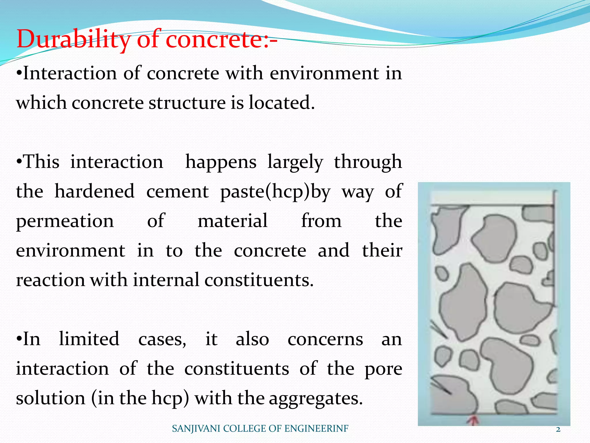 durability of concrete | PPTX