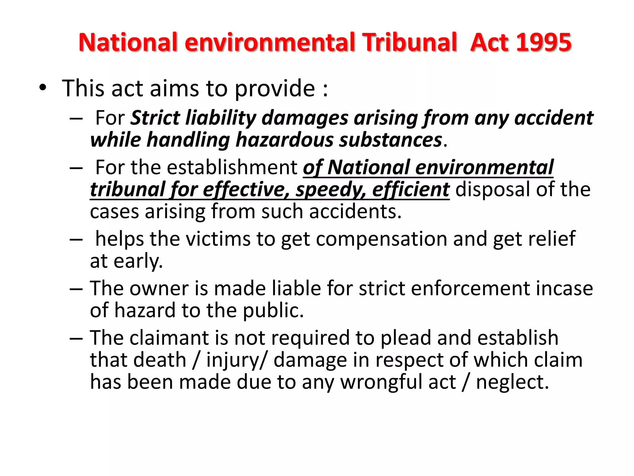 Environmental laws & policies | PPTX