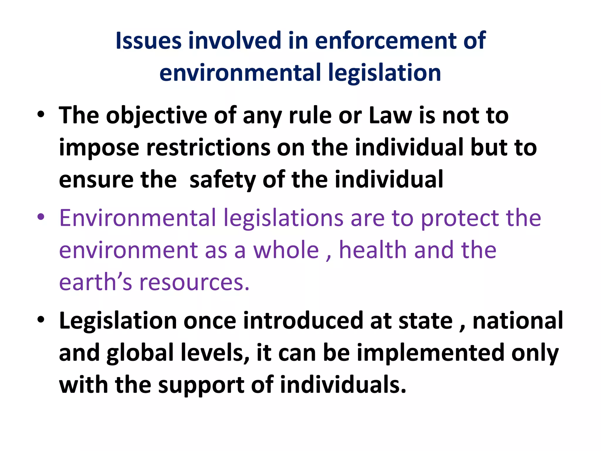 Environmental laws & policies | PPTX