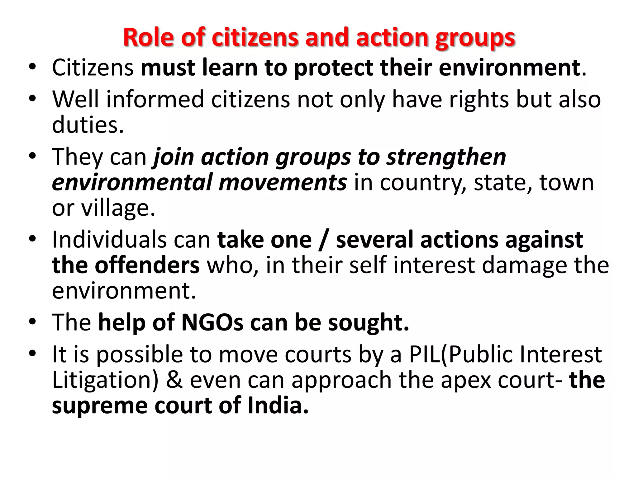Environmental laws & policies | PPTX