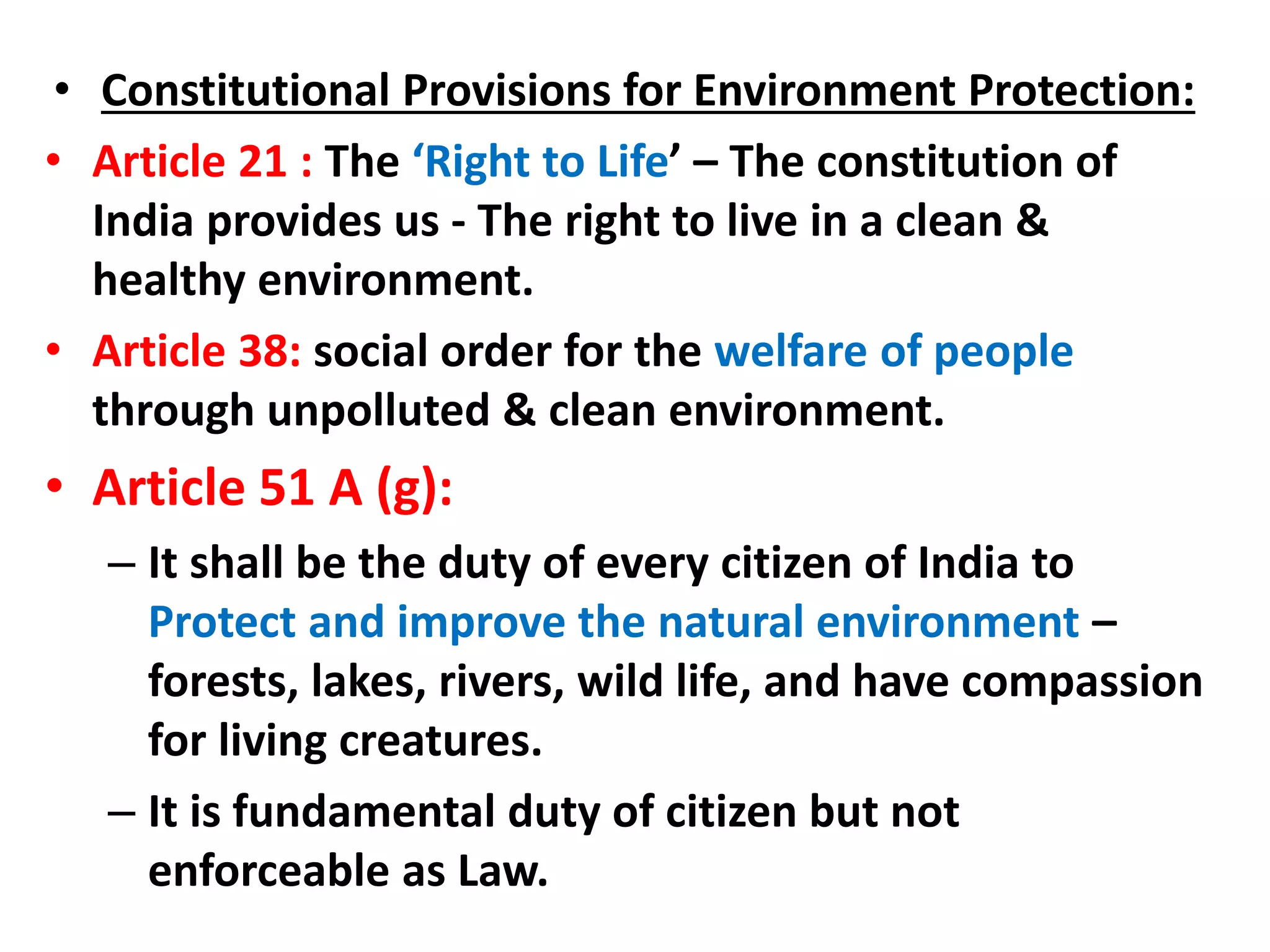 Environmental laws & policies | PPTX