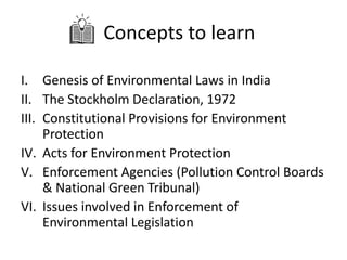 Environmental laws & policies | PPTX