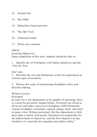 UNIT VIII STUDY GUIDEEmergency OperationsReadingAssignment.docx