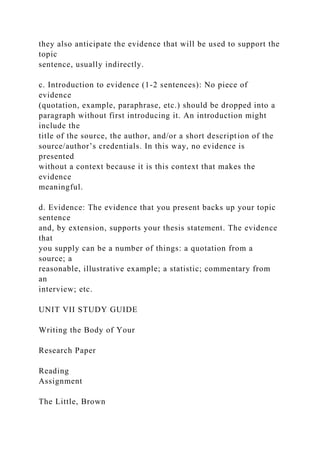 Unit VII Research Paper Draft 3 Follow the directions below for .docx