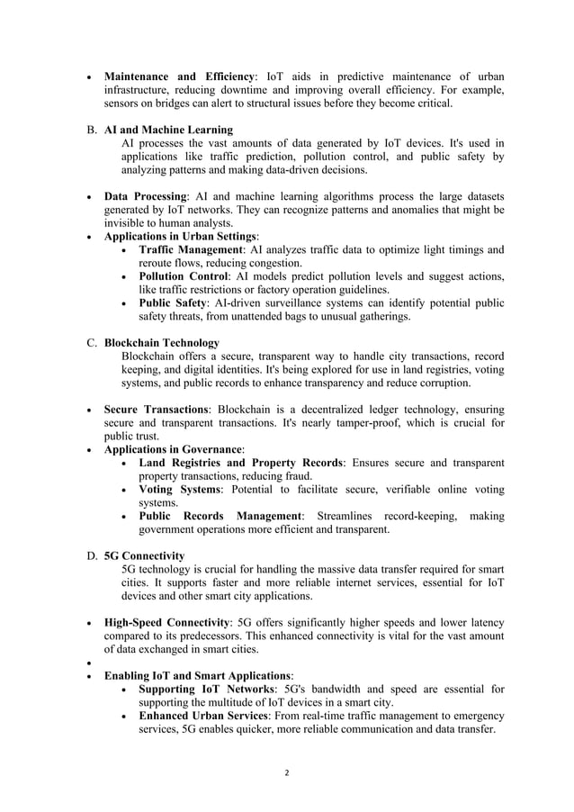 Smart Cities Planning and Management UNIT6 NOTES | PDF