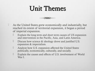 Unit VI U.S. Imperialism | PPT