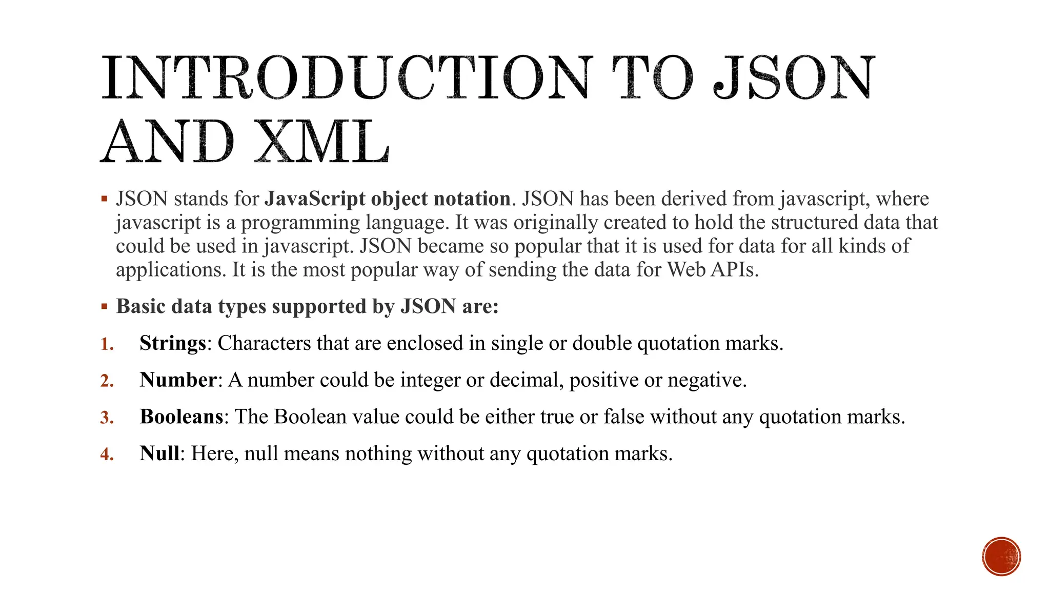 All About Xml Json And Related Topics Ppt