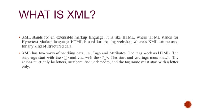 All about XML, JSON and related topics.. | PPT