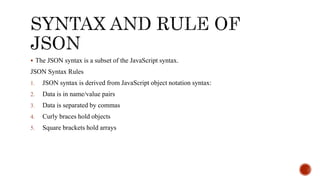 All about XML, JSON and related topics.. | PPTX | Web Development ...