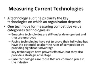 Unit v managing technology and innovation | PPTX