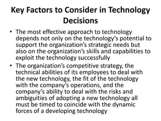 Unit v managing technology and innovation | PPTX