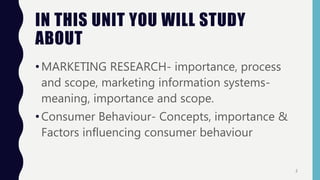 Unit v marketing research | PPTX