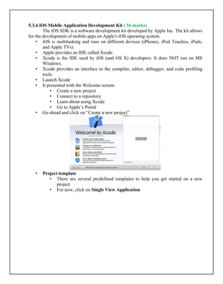 Mobile Computing-Unit-V-Mobile Platforms and Applications | PDF