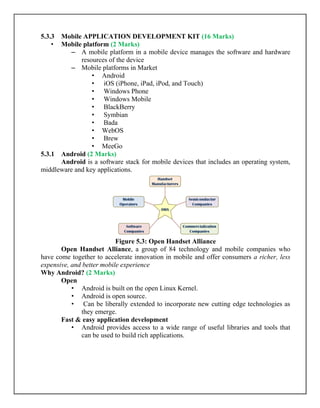 Mobile Computing-Unit-V-Mobile Platforms and Applications | PDF