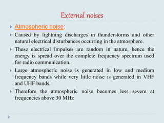 Presentation on Noise from Analog Communication | PPTX