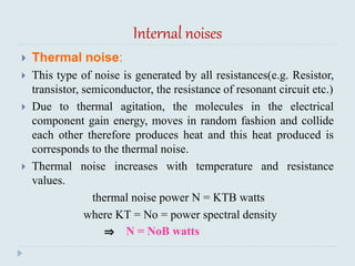 Presentation on Noise from Analog Communication | PPTX
