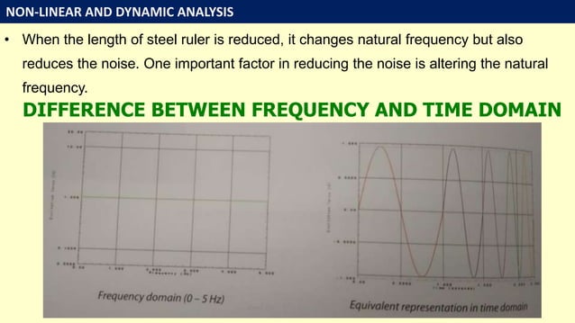 NON-LINEAR AND DYNAMIC ANALYSIS.pptx | Physics | Science