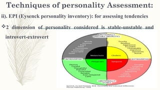 Unit V Personality, Definition, Characteristics, Classifications ...
