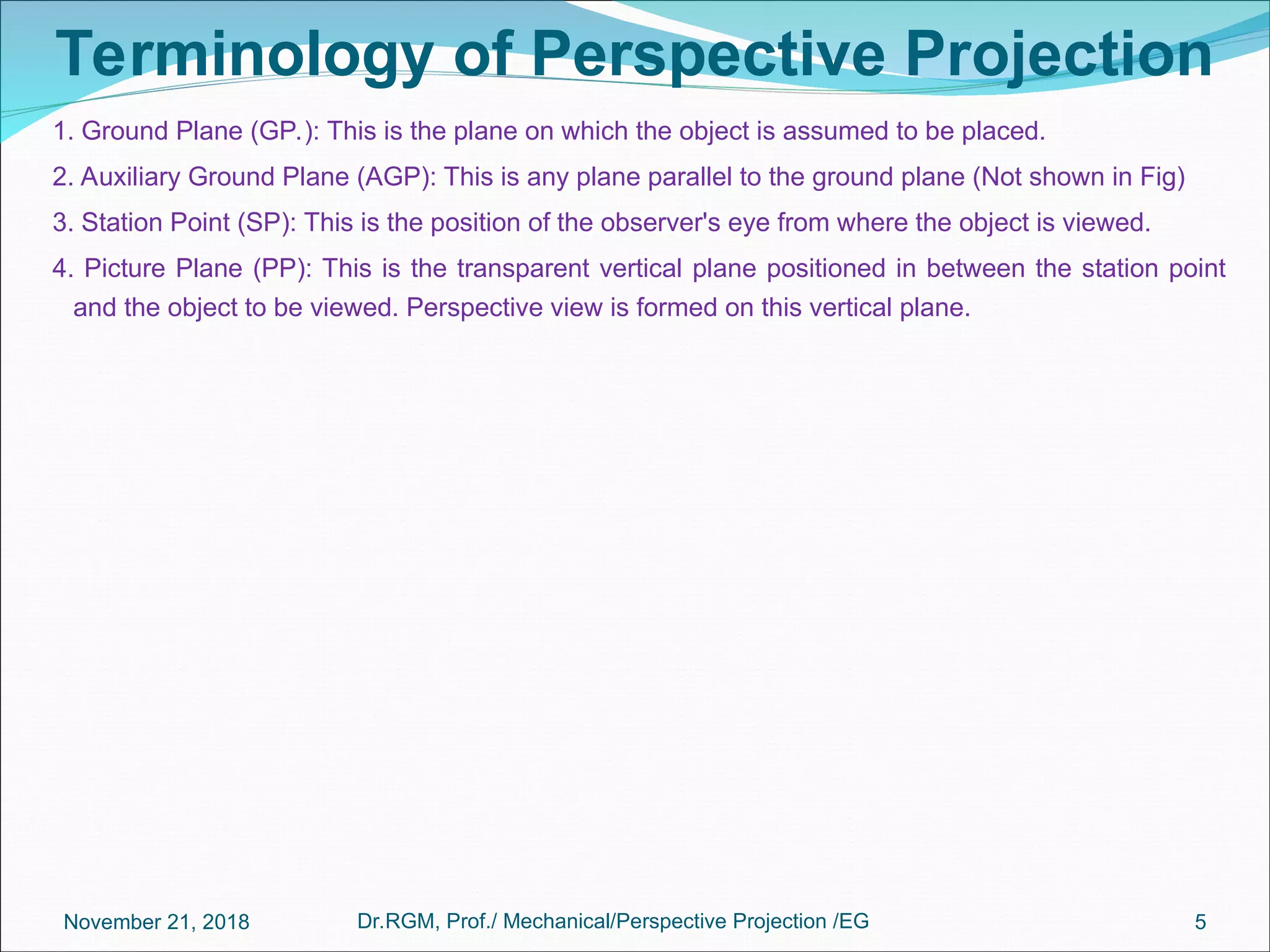 Unit v perspective projection | PDF