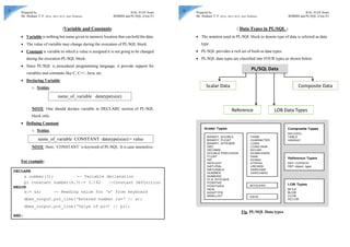 B.Sc. II (IV Sem) RDBMS & PL/SQL Unit-5 PL/SQL, Cursor and Trigger | PDF