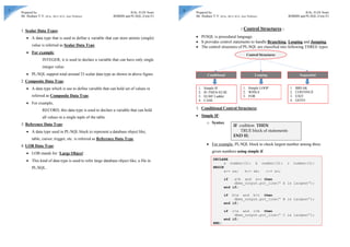 B.Sc. II (IV Sem) RDBMS & PL/SQL Unit-5 PL/SQL, Cursor and Trigger | PDF