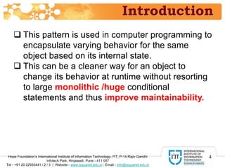 State Pattern: Introduction & Implementation | PPTX | Programming Languages | Computing