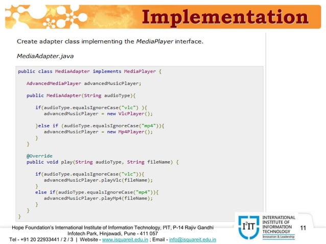 Adapter Pattern: Introduction & Implementation (with examples) | PPT