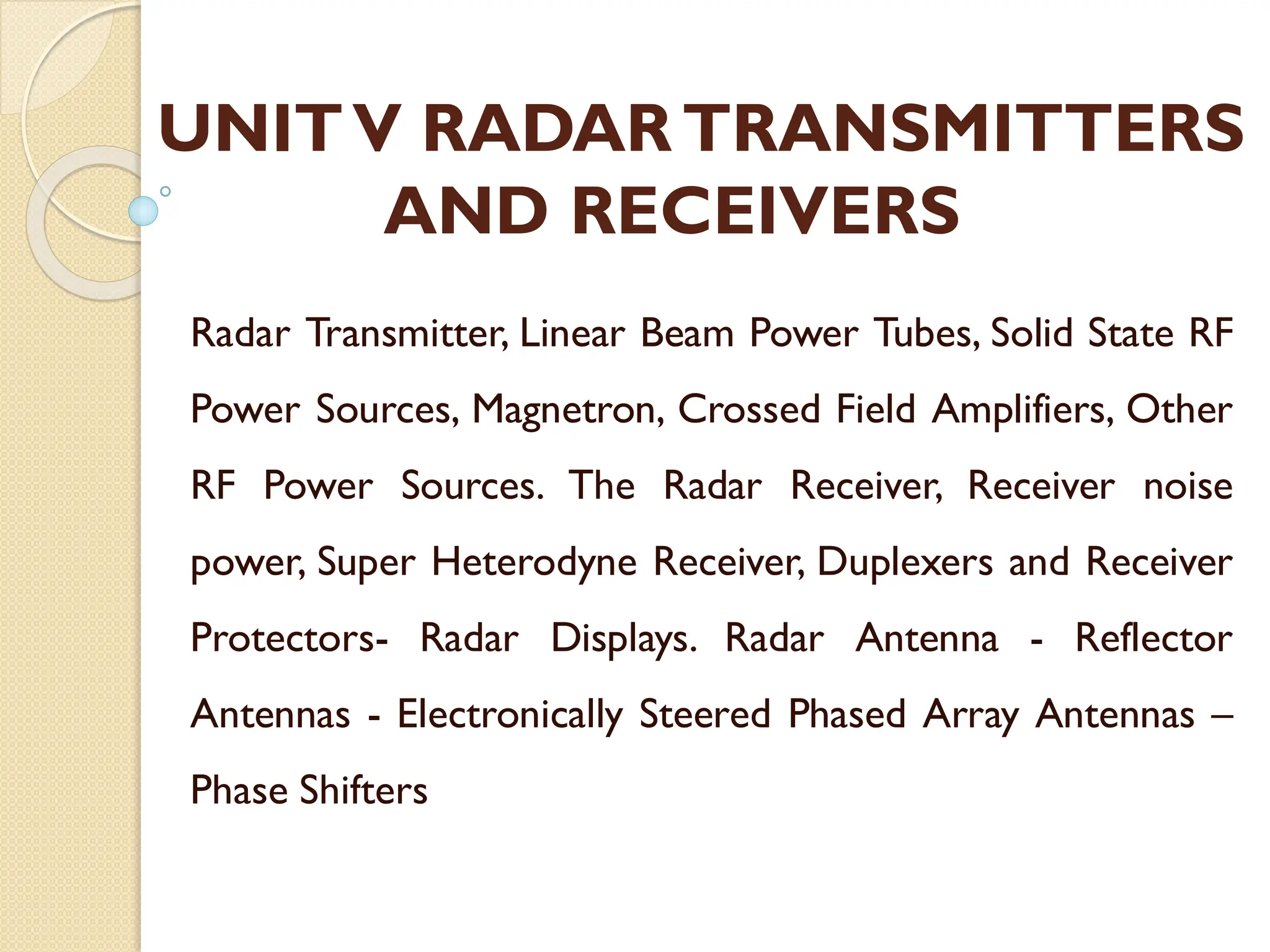 UNIT V RADAR TRANSMITTERS AND RECEIVERS 14.11.23.pdf