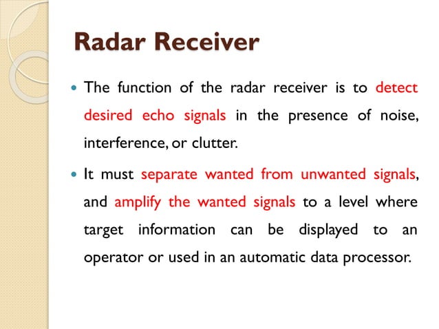 UNIT V RADAR TRANSMITTERS AND RECEIVERS 14.11.23.pdf | Physics | Science