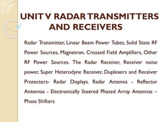 UNIT V RADAR TRANSMITTERS AND RECEIVERS 14.11.23.pdf