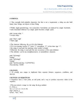 Ruby Programming | PDF