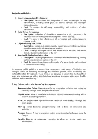 Smart Cities Planning and Management UNIT5 NOTES | PDF