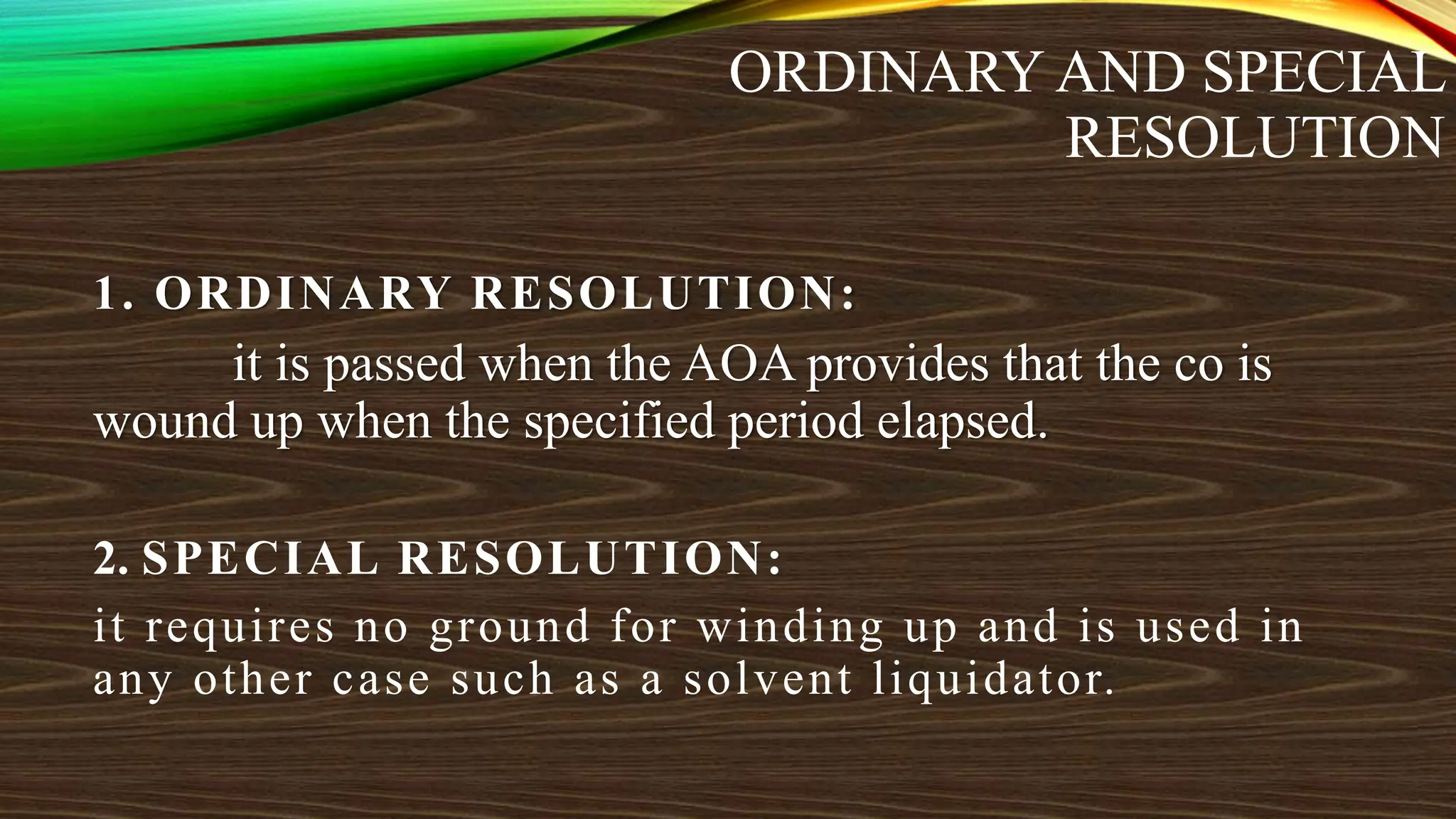 Unit V Windingup.pptx winding of a Company ;law | PPTX