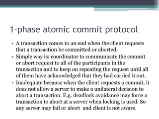 management of distributed transactions | PDF