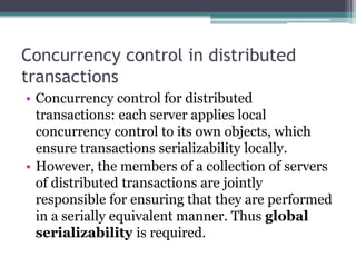 management of distributed transactions | PDF