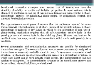 management of distributed transactions | PDF