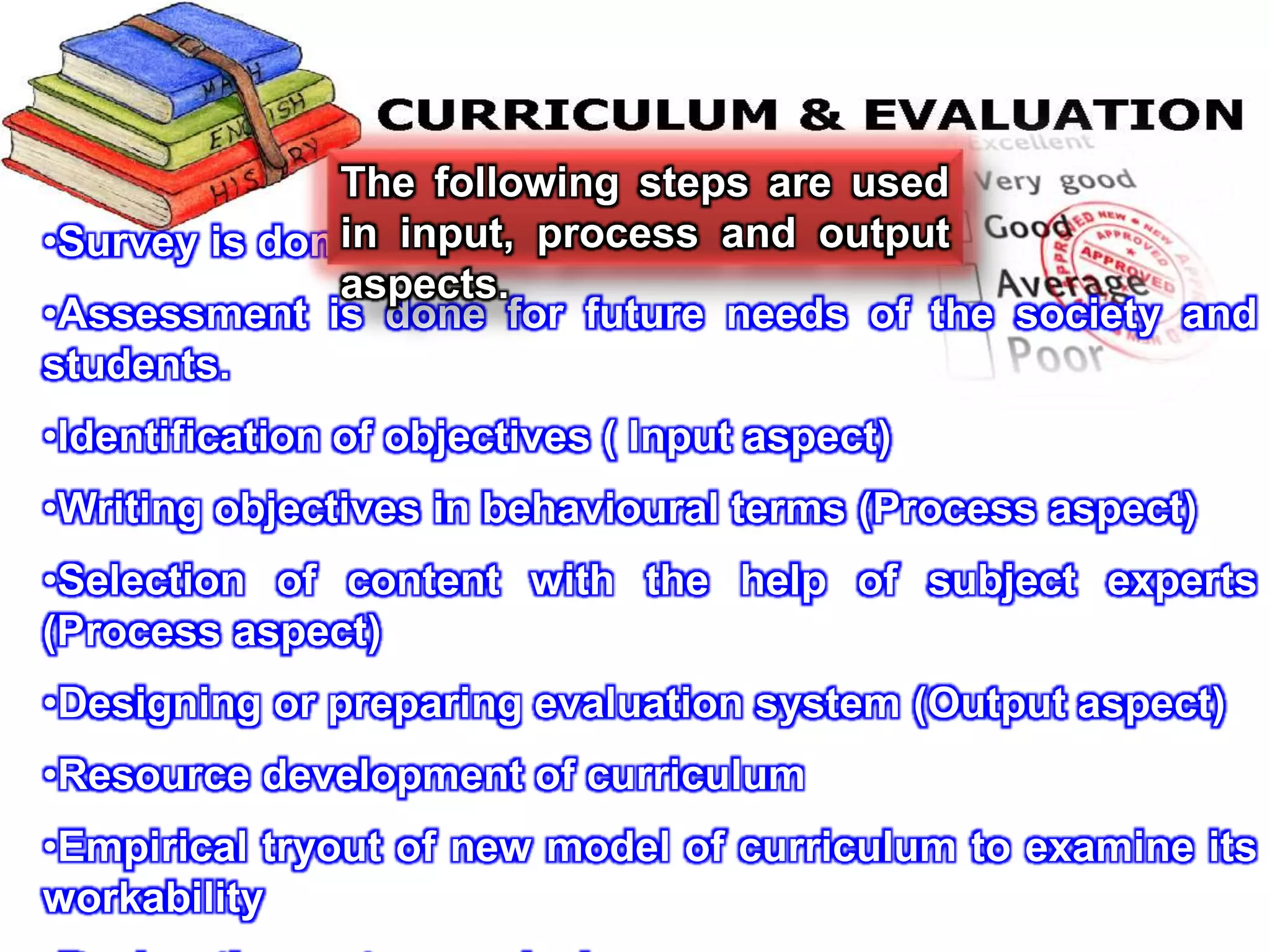 Curriculum Evaluation | PPTX