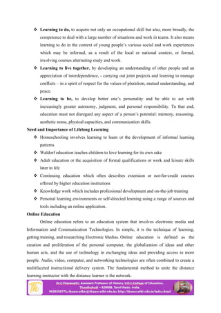 Unit x emerging trends in education English Notes | PDF