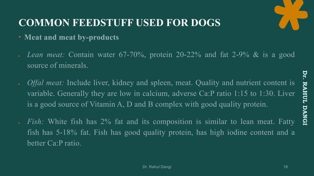 Dog Nutrition.pptx rahul dangi | PPTX