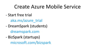 Unity and Azure Mobile Services using Prime31 plugin | PPT