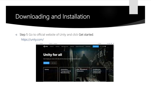 Unity Game Engine Basics Pptx Operating Systems Computer Software And Applications