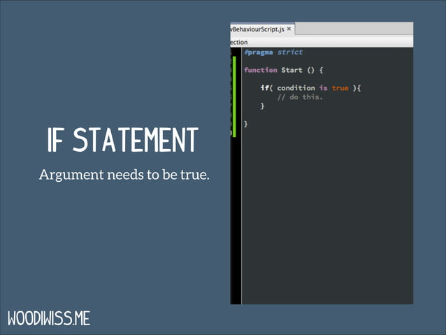 Unity Clinic3 Unityscript Basics Part2 Ppt Free Download