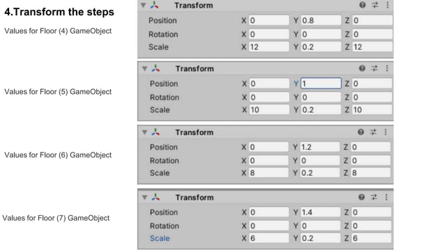 Unity - Create a structure with primitives | PPT