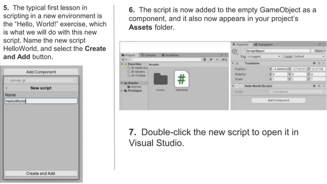 Unity - Essentials of Programming in Unity | PPT